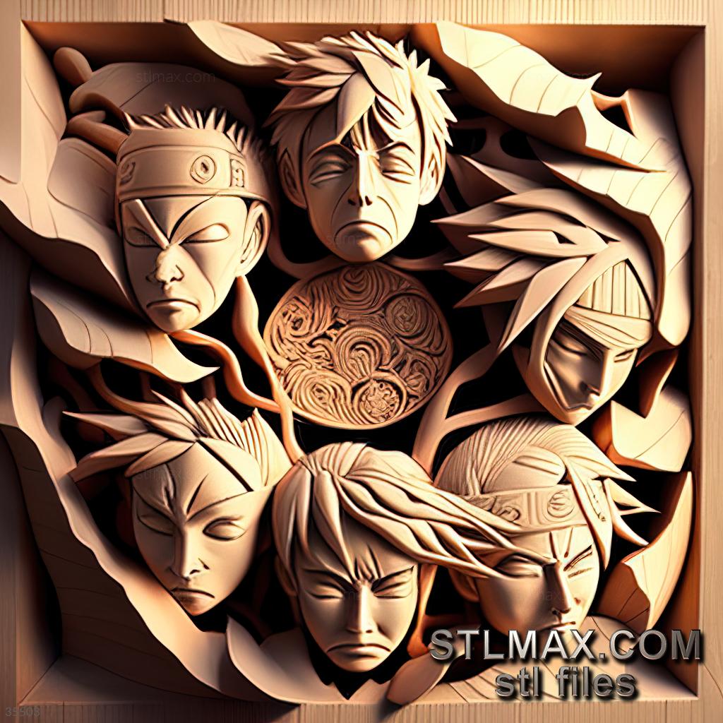 Anime | 3D models for CNC machine. STL format