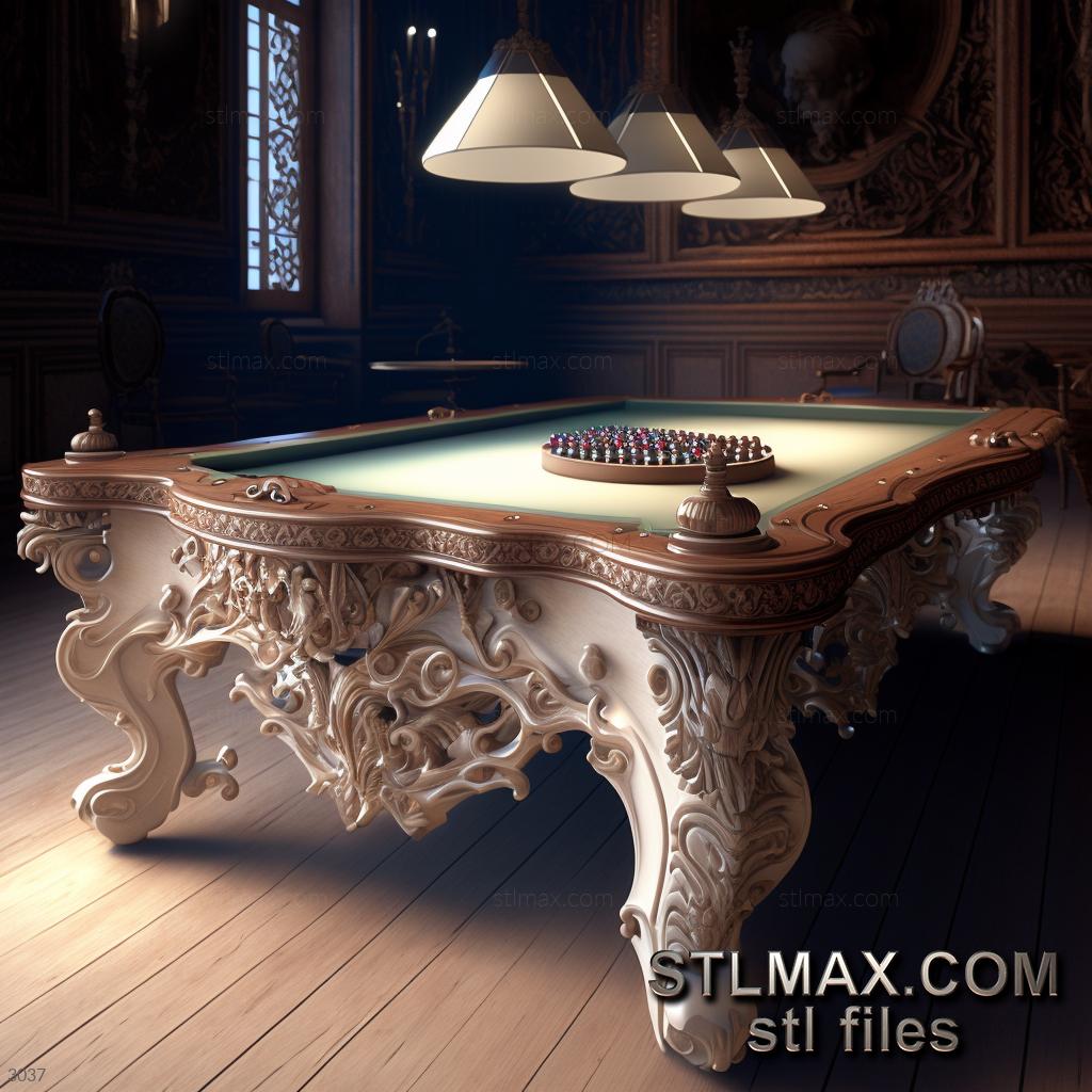 Furniture | 3D models for CNC machine. STL format