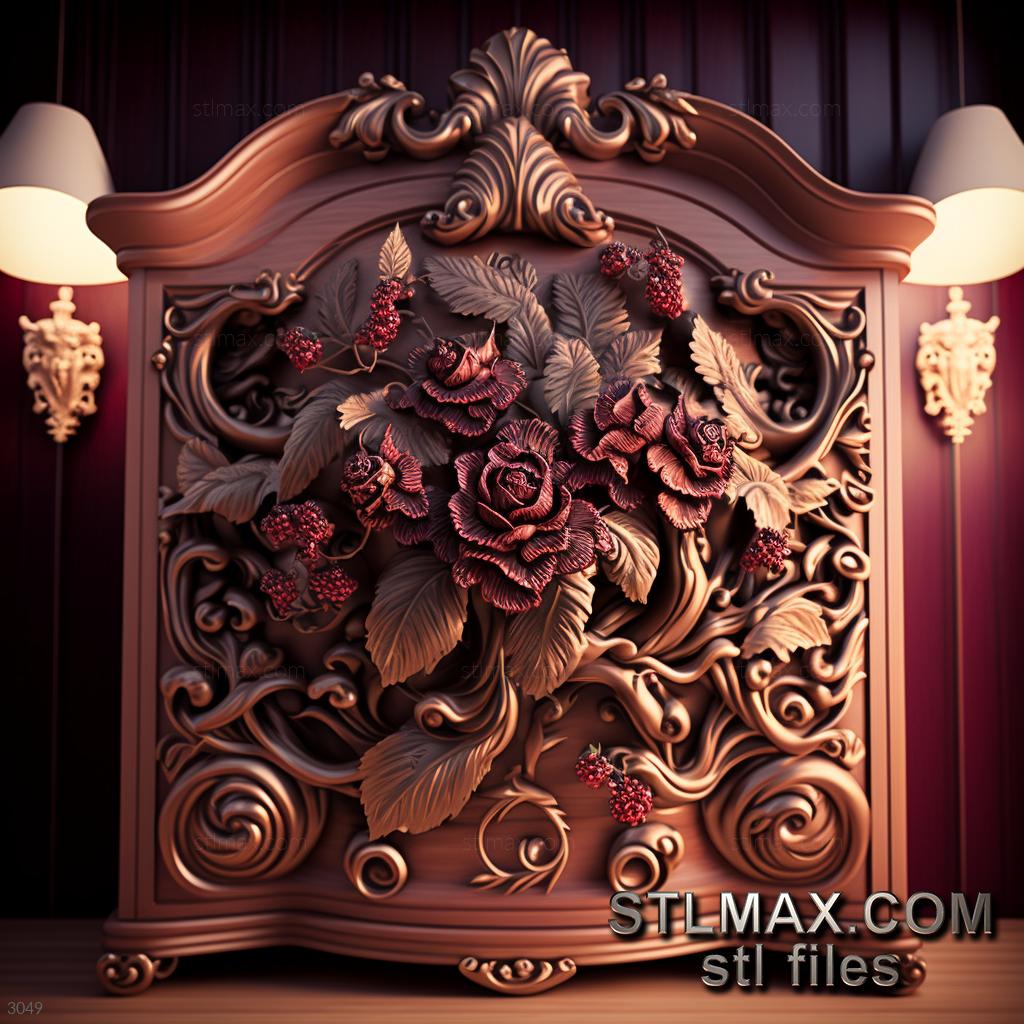 Furniture | 3D models for CNC machine. STL format